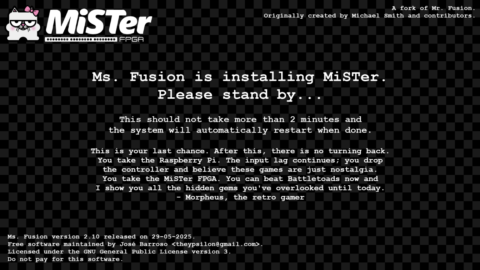 "Ms" Fusion MiSTer Installer Includes Update_All | RetroRGB
